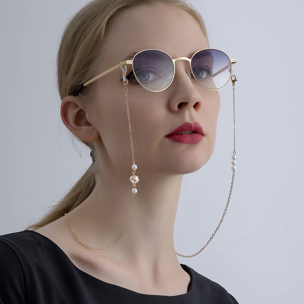 3 Pcs Mask Chain For Women - Eyeglass Chain,Sunglass Chain,Universal Eyeglass Chain,Also Necklace,Great Gift (401)