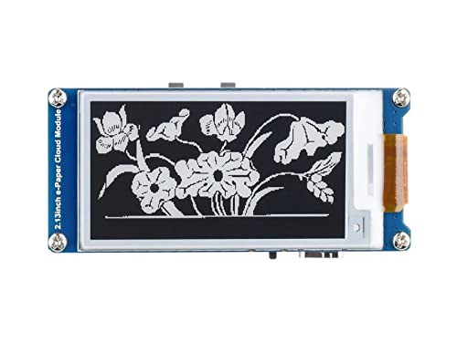 Waveshare 2.13inch E-Paper Cloud Module 250×122 Pixels with WiFi Connectivity Low Power Consumption Wide Viewing Angle