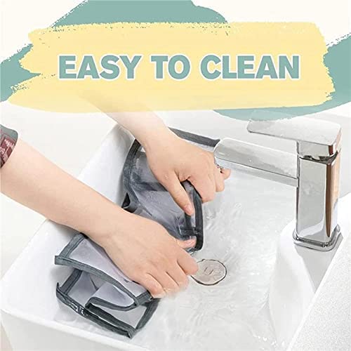 Aoser Wardrobe Clothes Organizer(5pcs), 7 Grids Washable Wardrobe Clothes Organizer, Jeans Compartment Storage Box, Closet Organizers (1 Set of Mix)