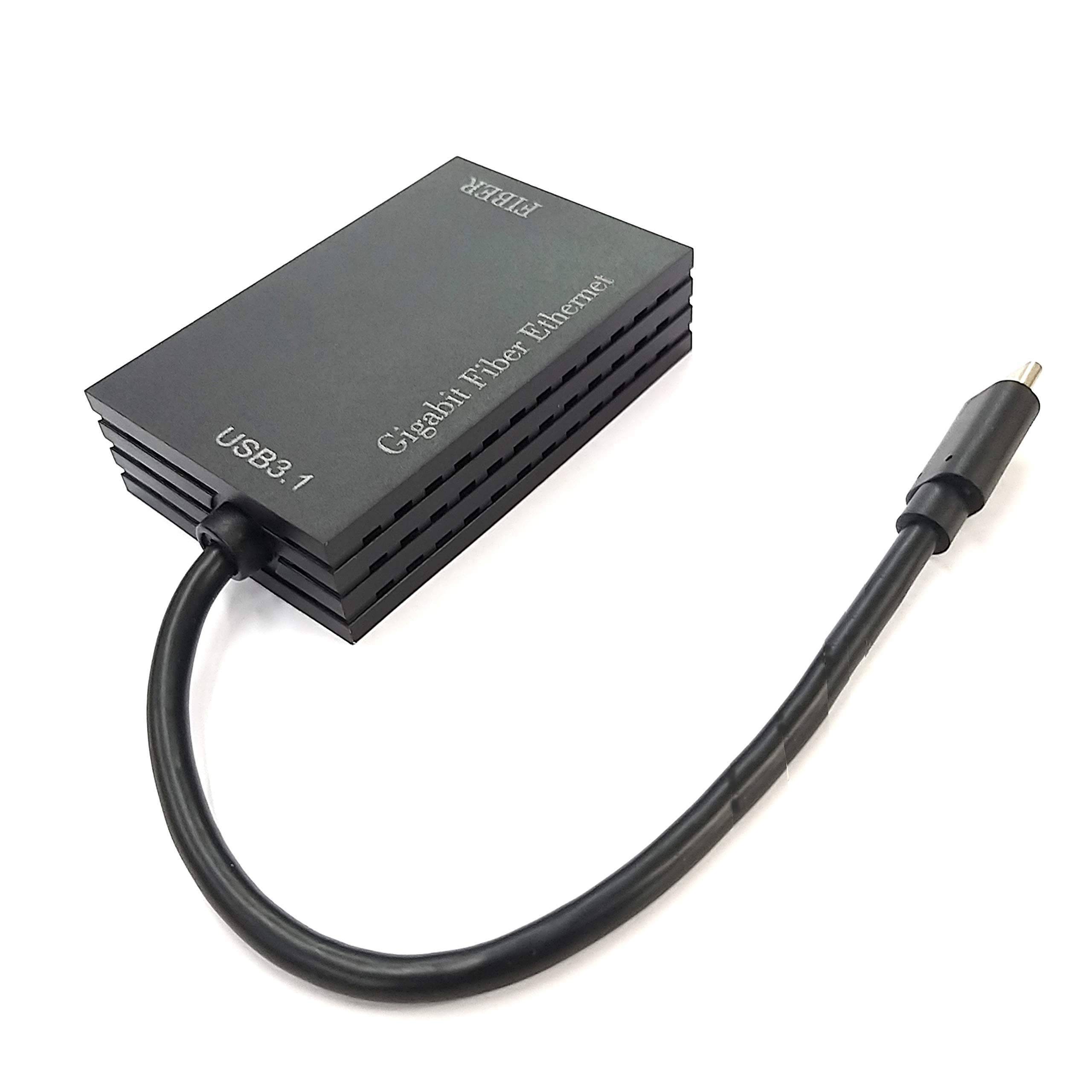 HINYSENO Type-C to SFP Gigabit Fiber Ethernet Adapter 10/100/1000Mbps RJ-45 Type C Gigabit Ethernet Network Card
