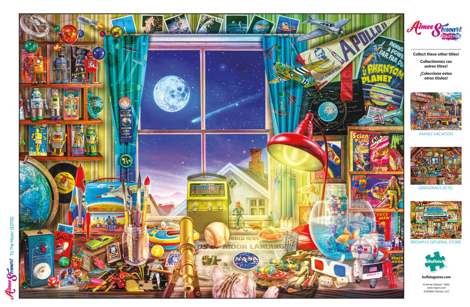 Buffalo Games - Aimee Stewart - to The Moon - 1000 Piece Jigsaw Puzzle