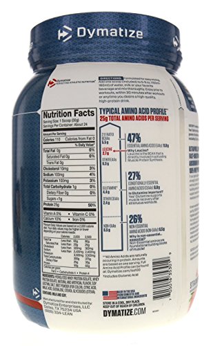 Dymatize ISO 100 Hydrolyzed Whey Protein Isolate - Strawberry- 1.6 lbs