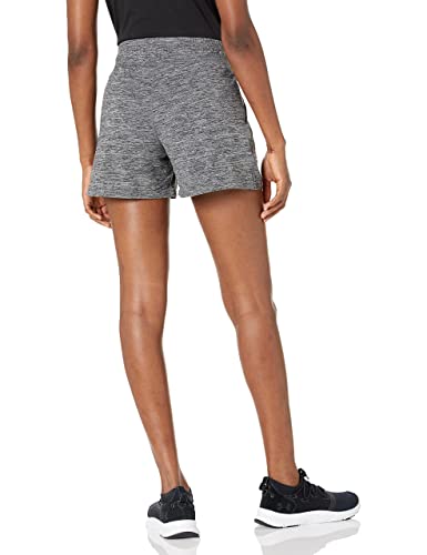 Amazon Essentials Women's Brushed Tech Stretch Short (Available in Plus Size), Dark Grey Space Dye, Medium