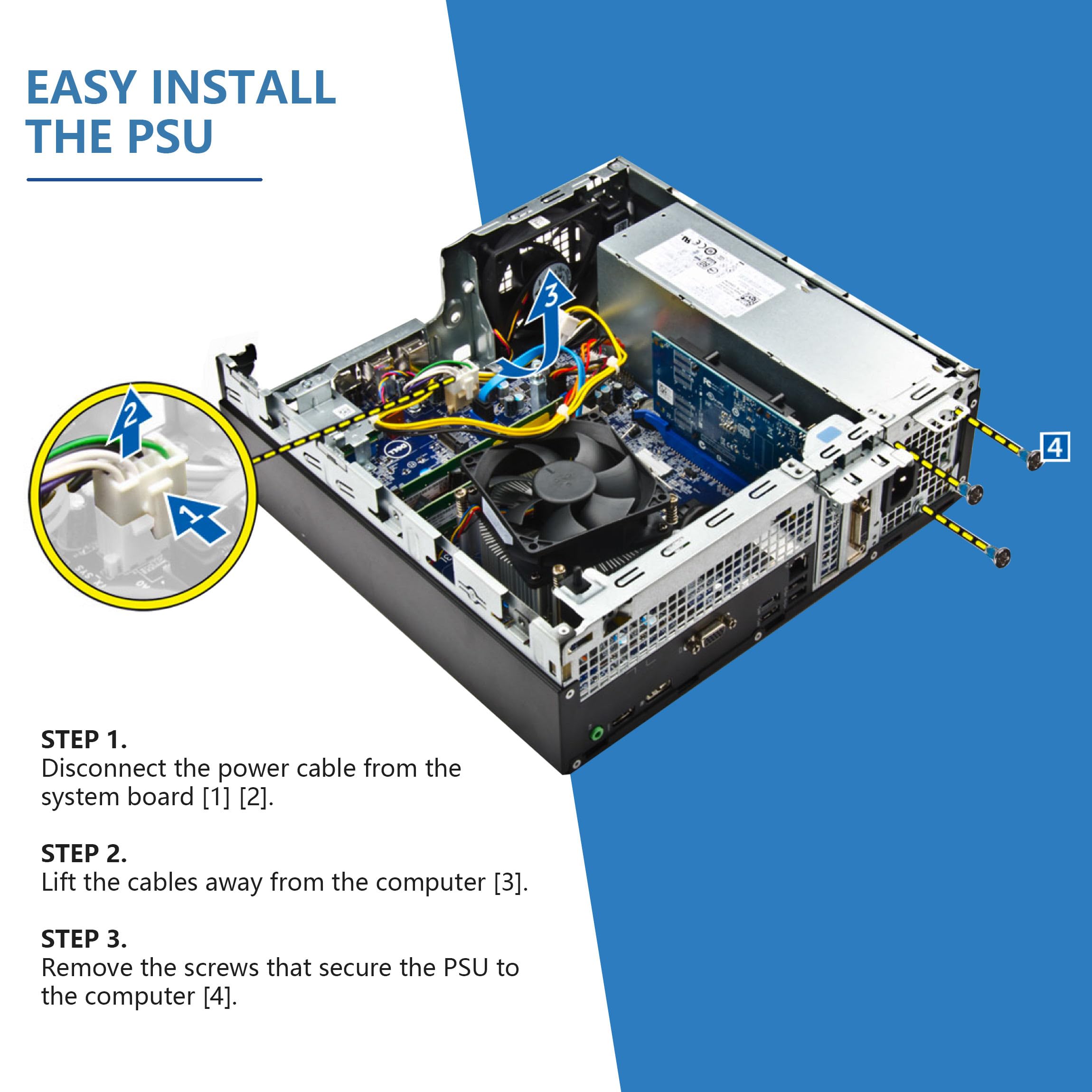 POINWER H240AS-01 H240AS-00 L240AS-00 2TXYM 3WN11 240W Optiplex 7010 SFF Power Supply for Dell Optiplex 390 790 960 990 3010 9010 Small Form Factor Systems CCCVC 3RK5T ac240as-00 D240ES-00
