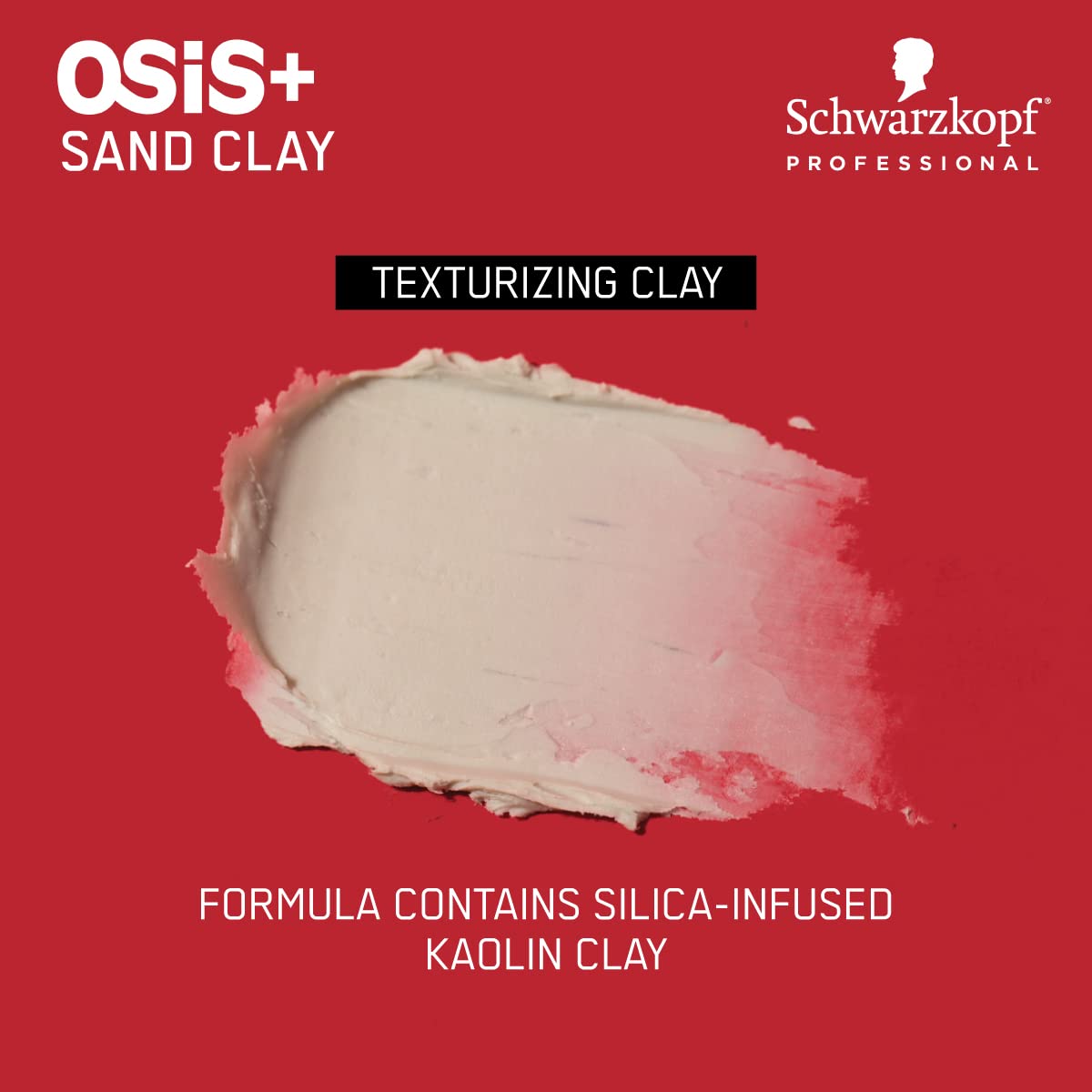 OSiS+ Sand Clay β Gritty Texturizing Clay with a Rough Semi-Matte Finish β Pliable, Moldable Styling Paste with Kaolin for Rugged Looks with a Natural Dry Feel, 2.87 oz