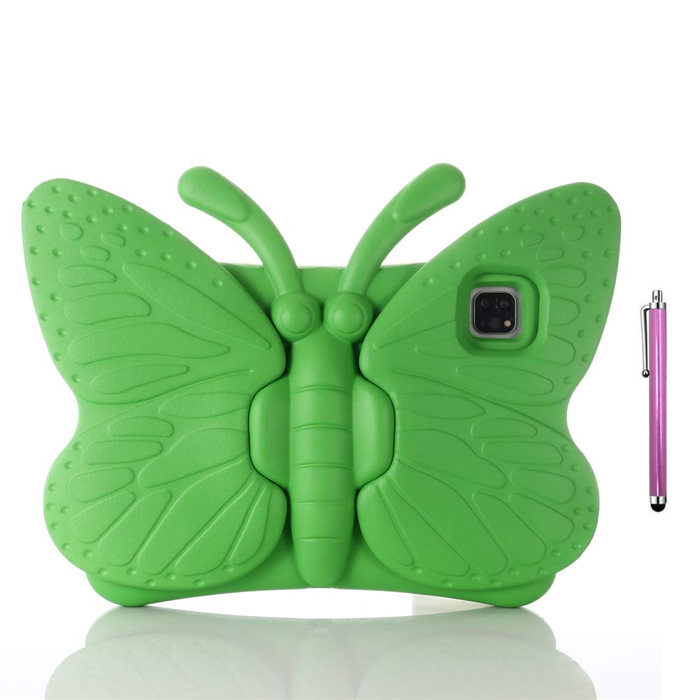 iPad Pro 11 Kids Case, iPad Pro 11 inch 2020 Case for Kids, Light Weight Shockproof EVA Foam Protective Tablet Cover Stand Case for iPad 11" 2nd Generation - Cute Butterfly (Rose Red)