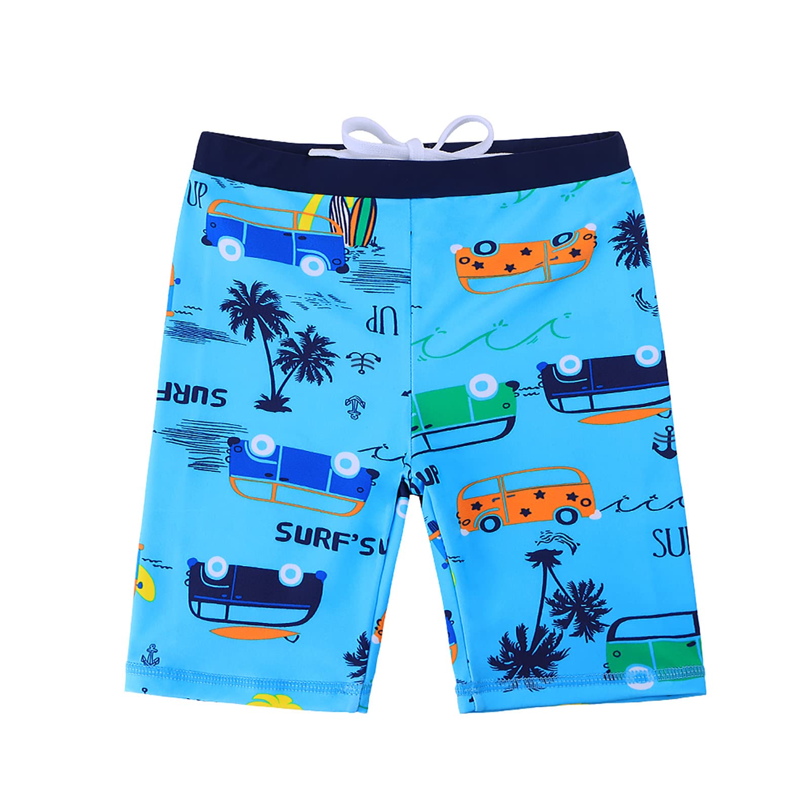 HUAANIUE Baby Toddler Boy Swimsuit Rashguard Set Swimwear UPF 50+ Car 3-4 T