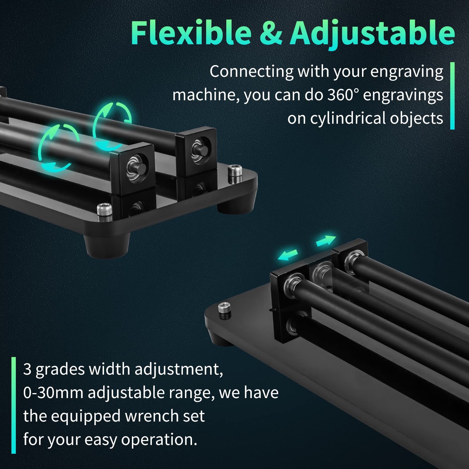 4240 Laser Engraving Machine with Rotary, Iklestar 20W Laser Cutter and Engraver Machine for Metal and Wood, 5000mW Optical Power