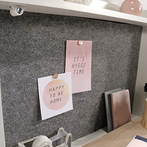 Sauder Anda Norr Wall Desk, White Finish