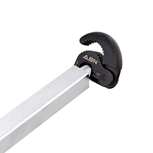 ABN Large Basin Wrench Extendable Faucet Installation Tool, Telescoping Plumbers Under Sink Telescopic 3/8 to 1-3/8