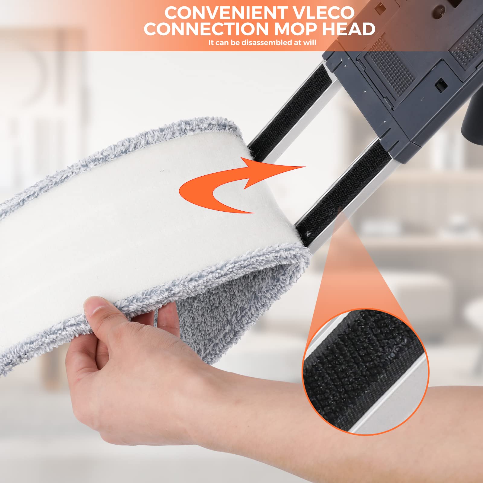 36" Large Wrestling mat mop Commercial Dust Mops for Floor Cleaning Push mop with Adjustable Handle for Company Hotel Household Cleaning Supplies