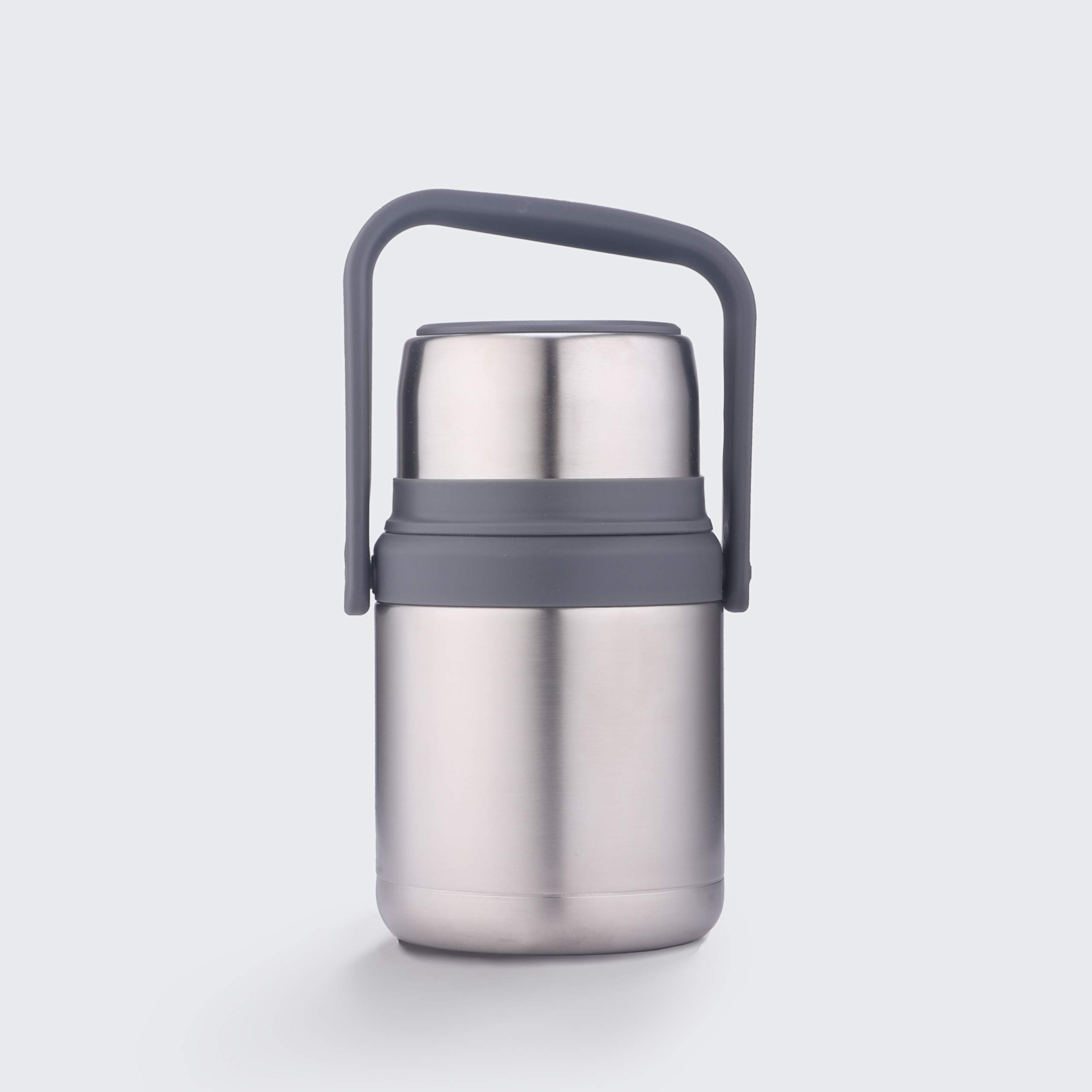 34 oz 18/10 Stainless Steel Vacuum Soup Jar, Full Size Stainless Steel Spoon, 34 Ounce Capacity, Vacuum Insulated