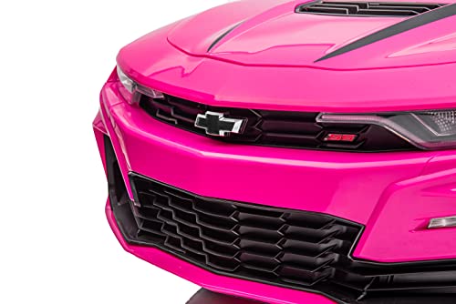 DAKOTT Kids Ride On Sports Car, 12V Battery Powered Chevy Camaro w/Parent Remote Control, Bluetooth, Horn, Music & Headlights Taillights for 3-6 Years