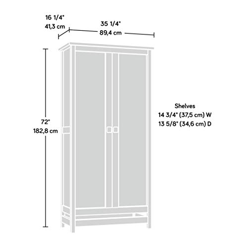 Sauder Cannery Bridge Storage Cabinet, Sindoori Mango finish