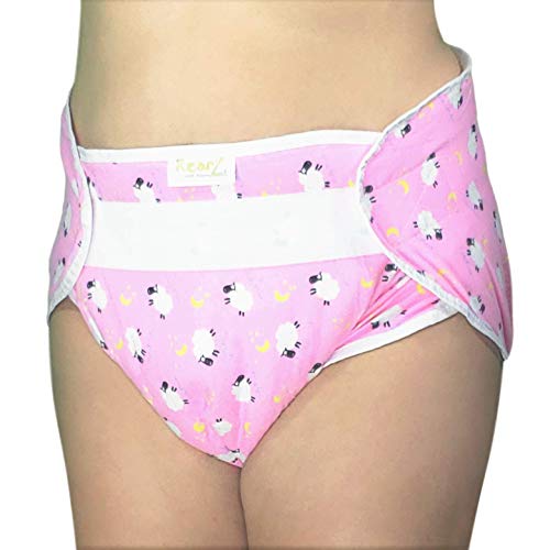 Rearz - Omutsu Bulky Fitted Nighttime Cloth Diaper (Pink - Sheep) (Large/X-Large)