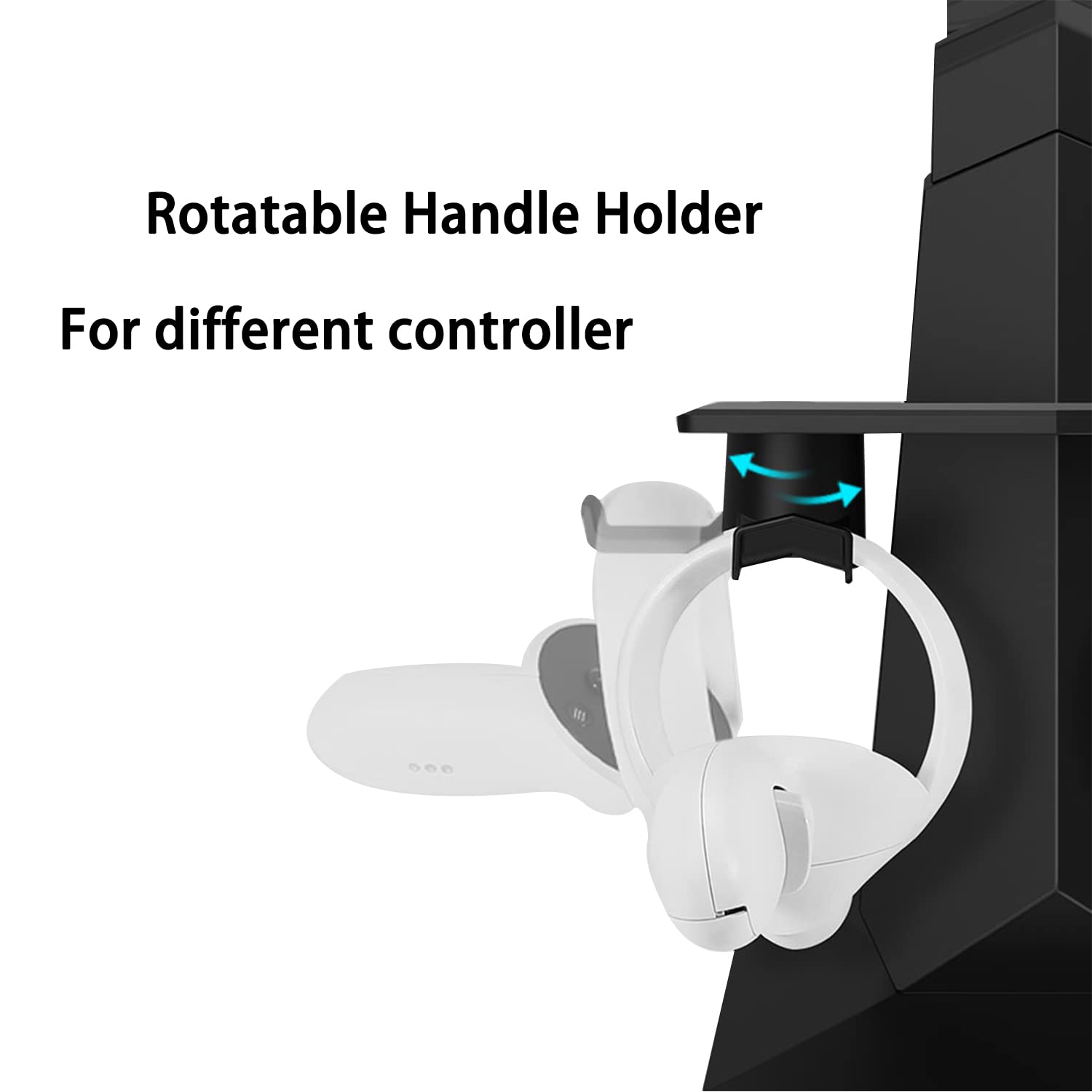 VR Stand Accessories for Oculus Quest 2/Rift S/Valve Index/HP Reverb G2 VR Headset and Touch Controllers (White)