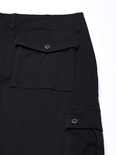 Amazon Essentials Men's Slim-Fit Stretch Cargo Pant, Black, 30W x 32L