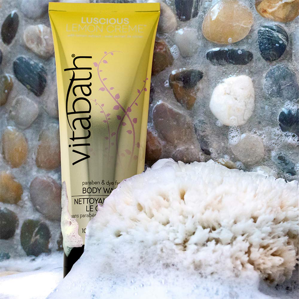 Vitabath Luscious Lemon Creme Body Wash for Unisex - 10 oz Body Wash