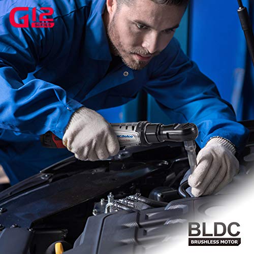 ACDelco ARW1210-2P G12 Series 12V Cordless Li-ion ¼” 45 ft-lbs. Brushless Ratchet Wrench Tool Kit