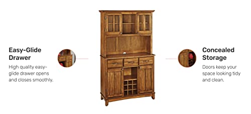 Buffet of Buffets Cottage Oak with Wood Top by Home Styles