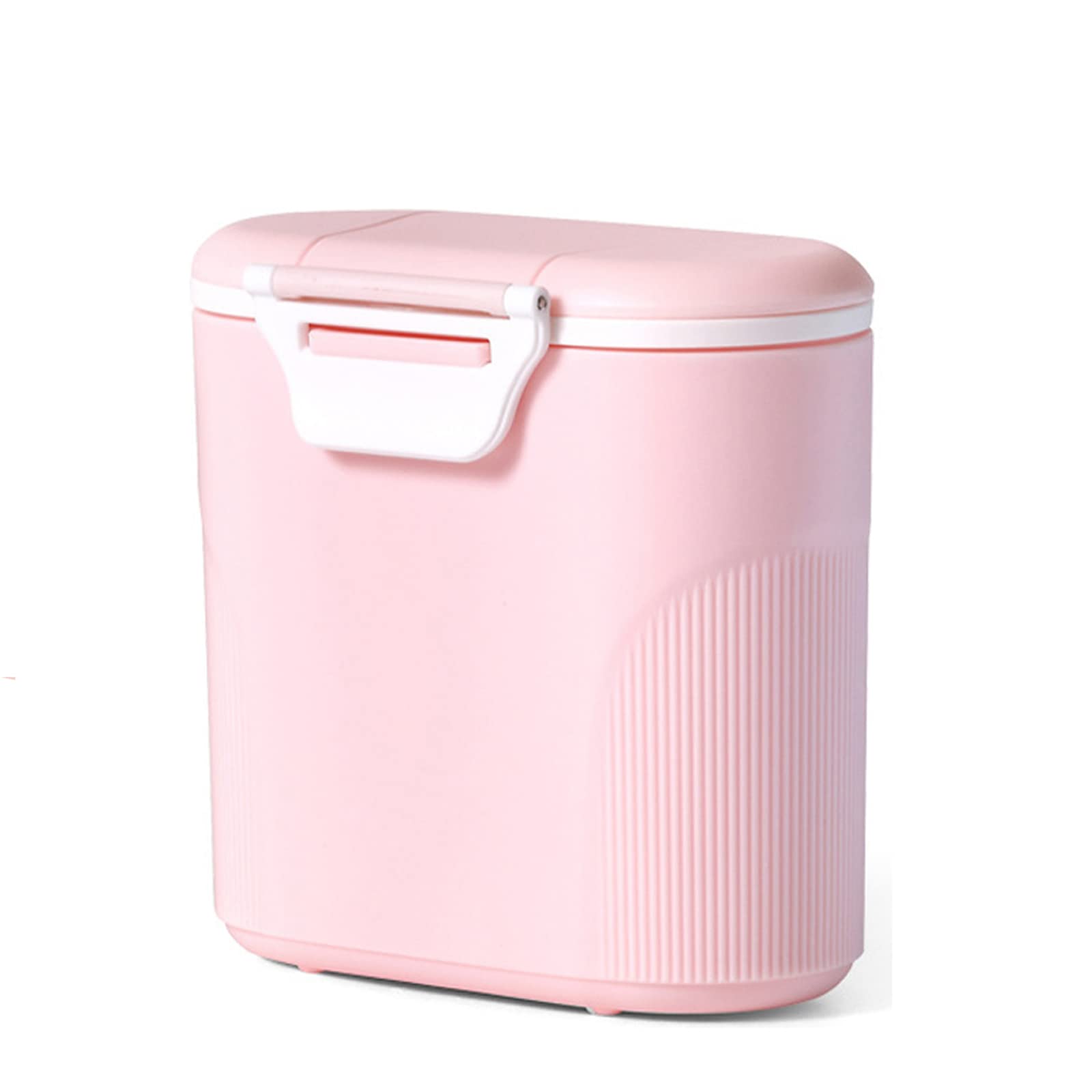 YEEHO Travel Infant Formula Dispenser Box with Scoop, Portable Baby Dry Milk Powder Food Container with Spoon Airtight Storage Easy go Parents Choice Sealed Flour Case,Pink
