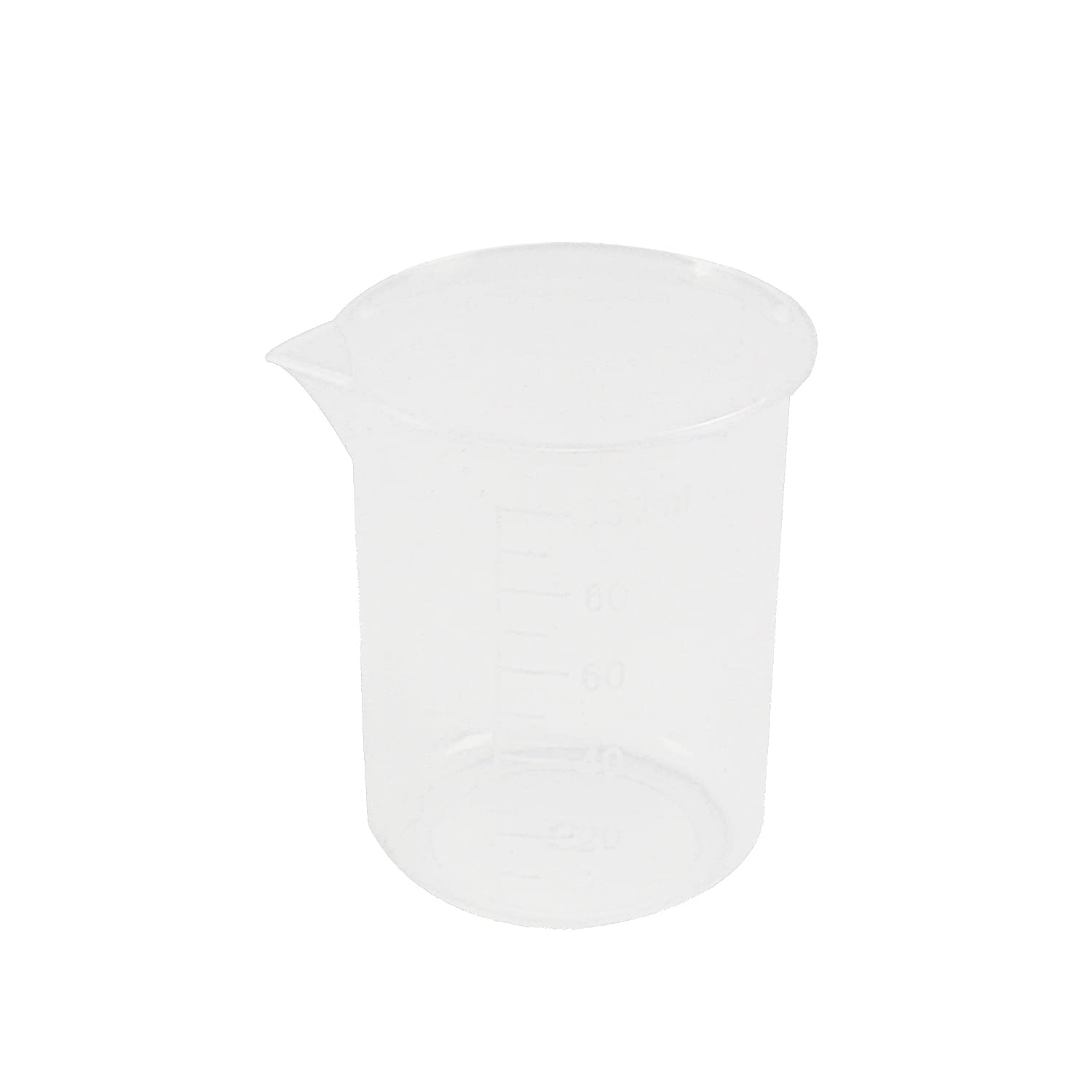 Othmro 10Pcs 100ml Plastic Graduated Cups Measuring Cups PP Plastic Graduated Beaker Clear Scale Cups Liquid Measuring Mixing Cups Graduated Plastic Measuring Cups for Lab Kitchen Liquids Transparent