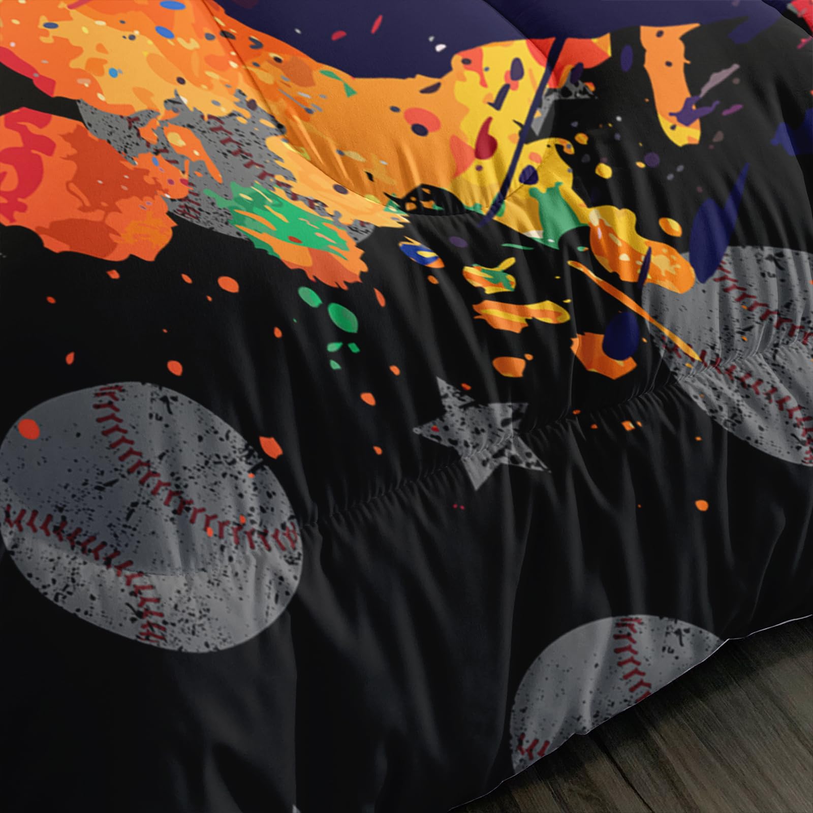 QOOMO Truck Comforter Queen Size,Kids Comforter Set,Christmas Tree Truck Printing Bedding Ultra Soft,Ultra Comforter 3 Piece Bedding Set Contain 1 Comforter Set 2 Pillowcases