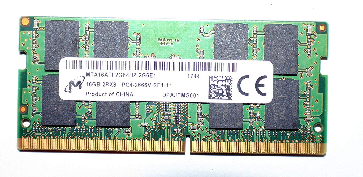 MTA16ATF2G64HZ-2G6E1 Memory Module DDR4 SDRAM 16GB PC4-2666V-SE1-11 260-SODIMM