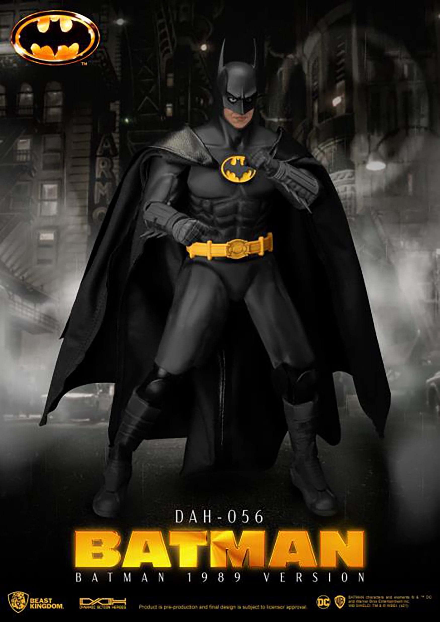 Beast Kingdom Batman 1989: Batman DAH-056 Dynamic 8ction Heroes Action Figure Multicolor