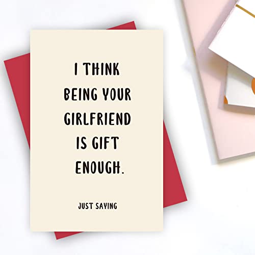 Funny Birthday Card for Boyfriend, Cocky Anniversary Card for Boyfriend Him, Joke Card for BF
