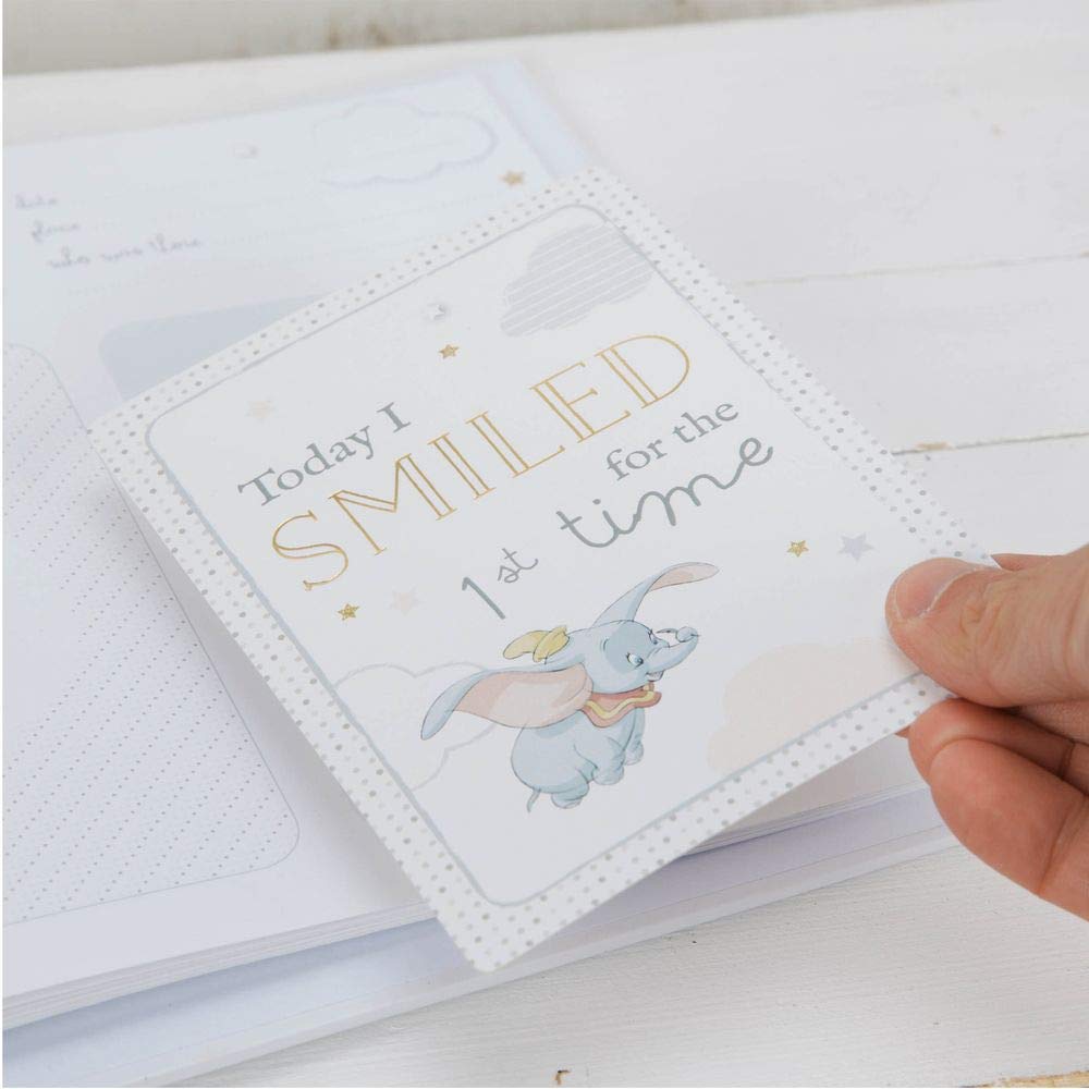 Widdop Disney Baby Dumbo Elephant Photo Album and Milestone Card Boxed Set