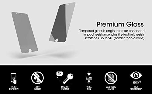 iPhone SE 2nd Generation Glass Screen Protector, eTECH Tempered Glass Screen Protector for Apple iPhone SE 2nd Generation 2020 Model β Bubble Free, Case Friendly, HD Clear (For SE 2nd Gen ONLY)