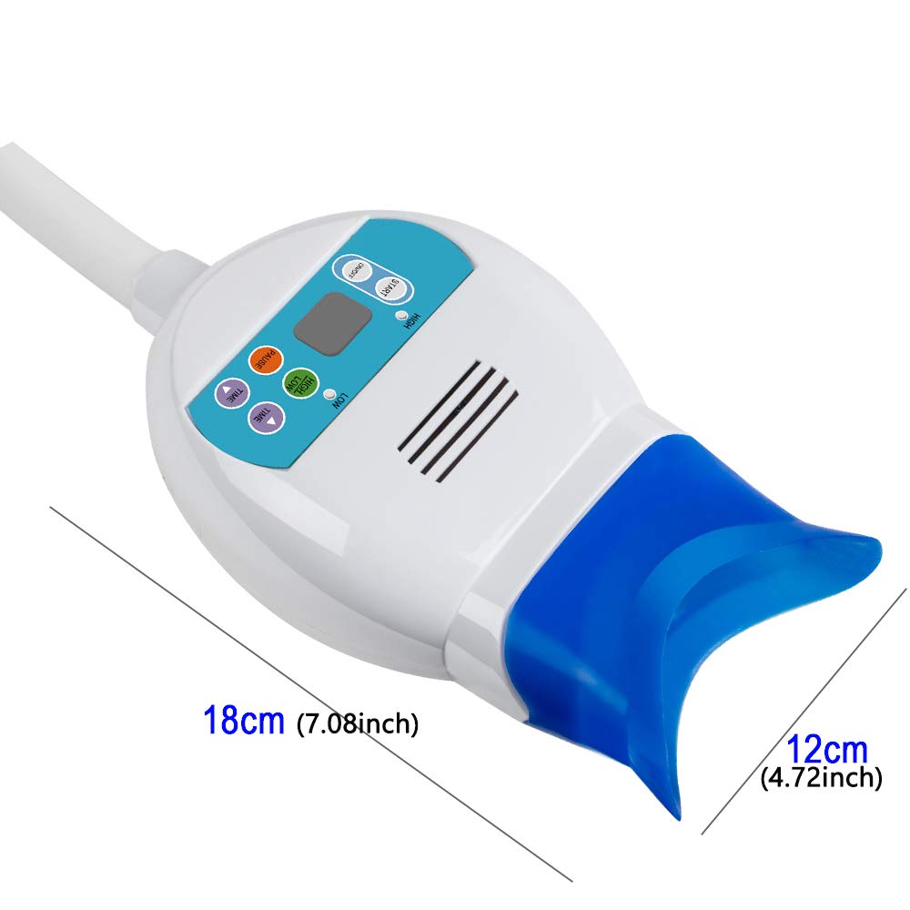 Pevor Power Dental Teeth Whitening Light, Teeth Whitener Cold 8 LED Light Lamp Bleaching Arm Holder Holding on Dentist Chair Shipping from US