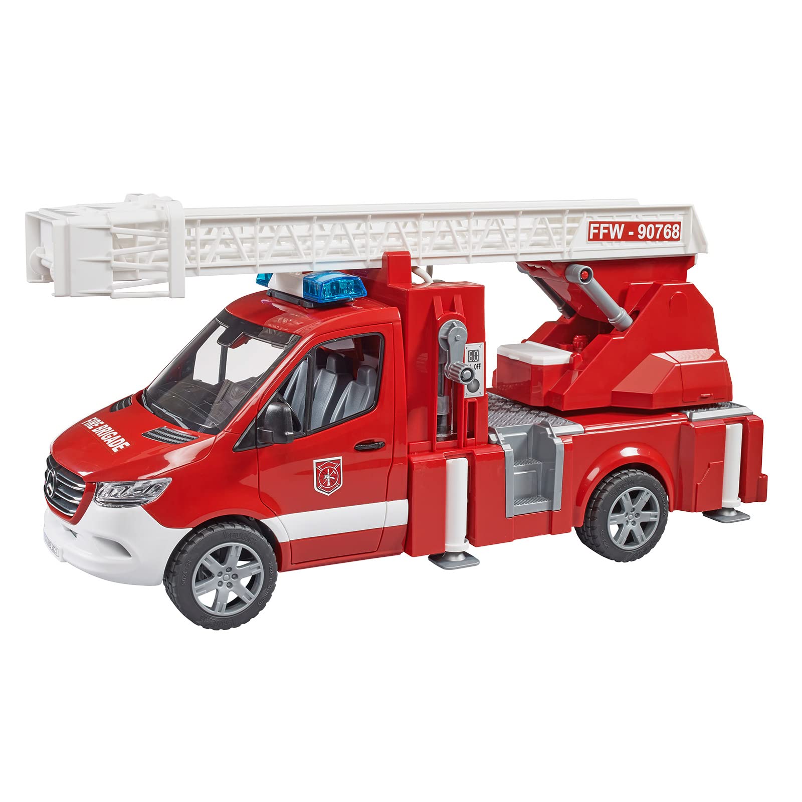 Bruder 02673 MB Sprinter Fire Engine w Ladder Water Pump & L/Smodule