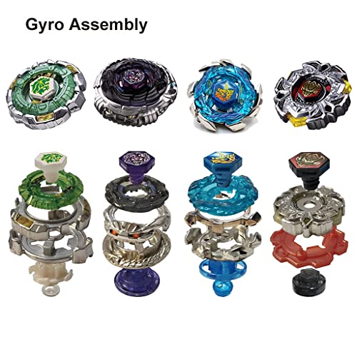 Burst Battle Metal Fusion Turbo Evolution Set with 4D Launcher Set Toys for Prime Boys Pegasus Battling Top