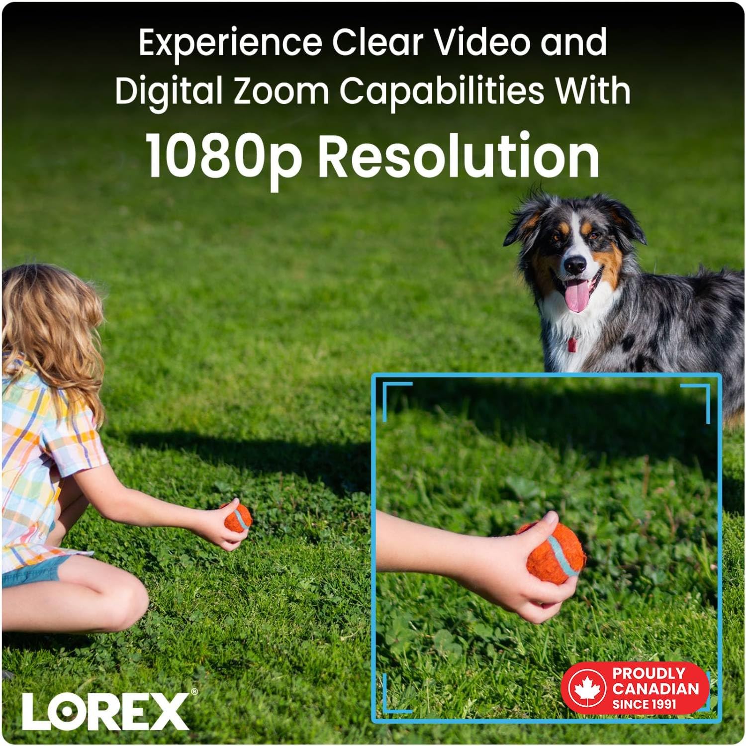 Lorex HD Security Camera System w/ 1TB DVR β 8 Channel Home Security System w/ 4 Analog Bullet Cameras β Smart Motion Detection, Long Range IR Night Vision, Weatherproof Surveillance