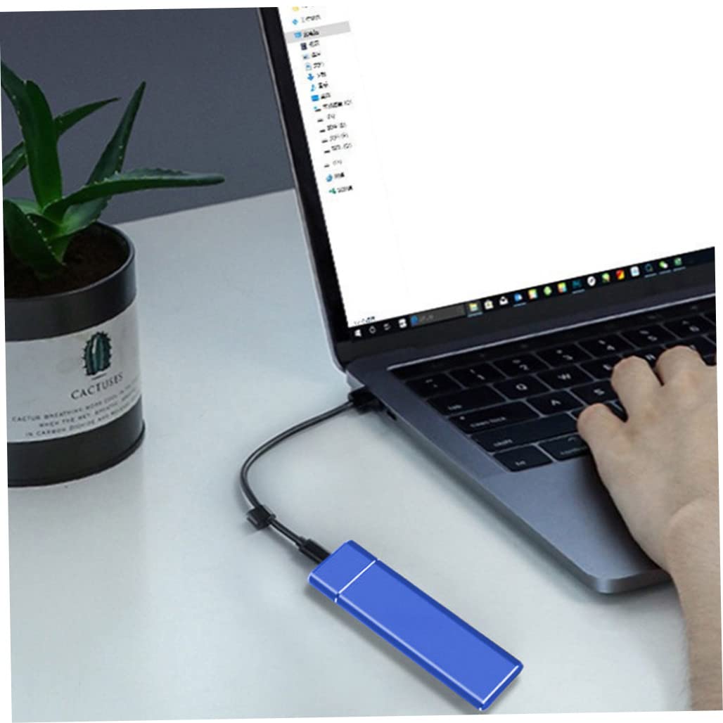 64G External Hard Drive, Max Scalable Up to 2TB Large Capacity Ultra Slim Portable Hard Shockproof Anti-Drop Drive External USB3.1 Hard Drive Storage Compatible for PC, Desktop, Laptop