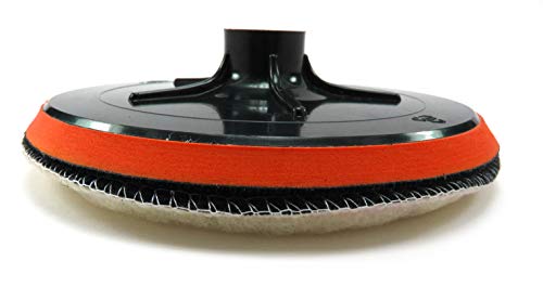 Elitexion 7 inches Backing Plate for Polishing Buffering Soft Wool with Hook and Loop Pad - 5/8 inch TPI Spindle