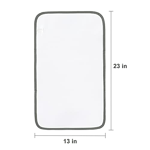 Portable Changing Pad for Baby - Waterproof Diaper Changing Pad - Compact Baby Changing Pad- Travel Diaper Changing Mat - Foldable Lightweight Changing Mat for Newborn (Grey Stars)