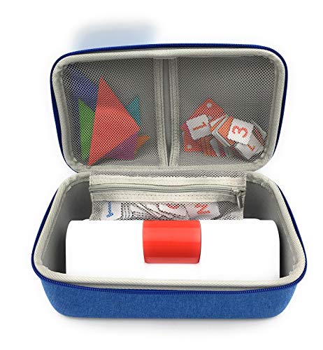Xcivi Hard Carrying Case for Osmo Little Starter/Genius Starter Kit, Storage Organizer for OSMO iPad Base/Numbers/Words/Tangram/Sticks & Rings/Pizza Co./Coding Game/Little Genius/Math kit (Blue)