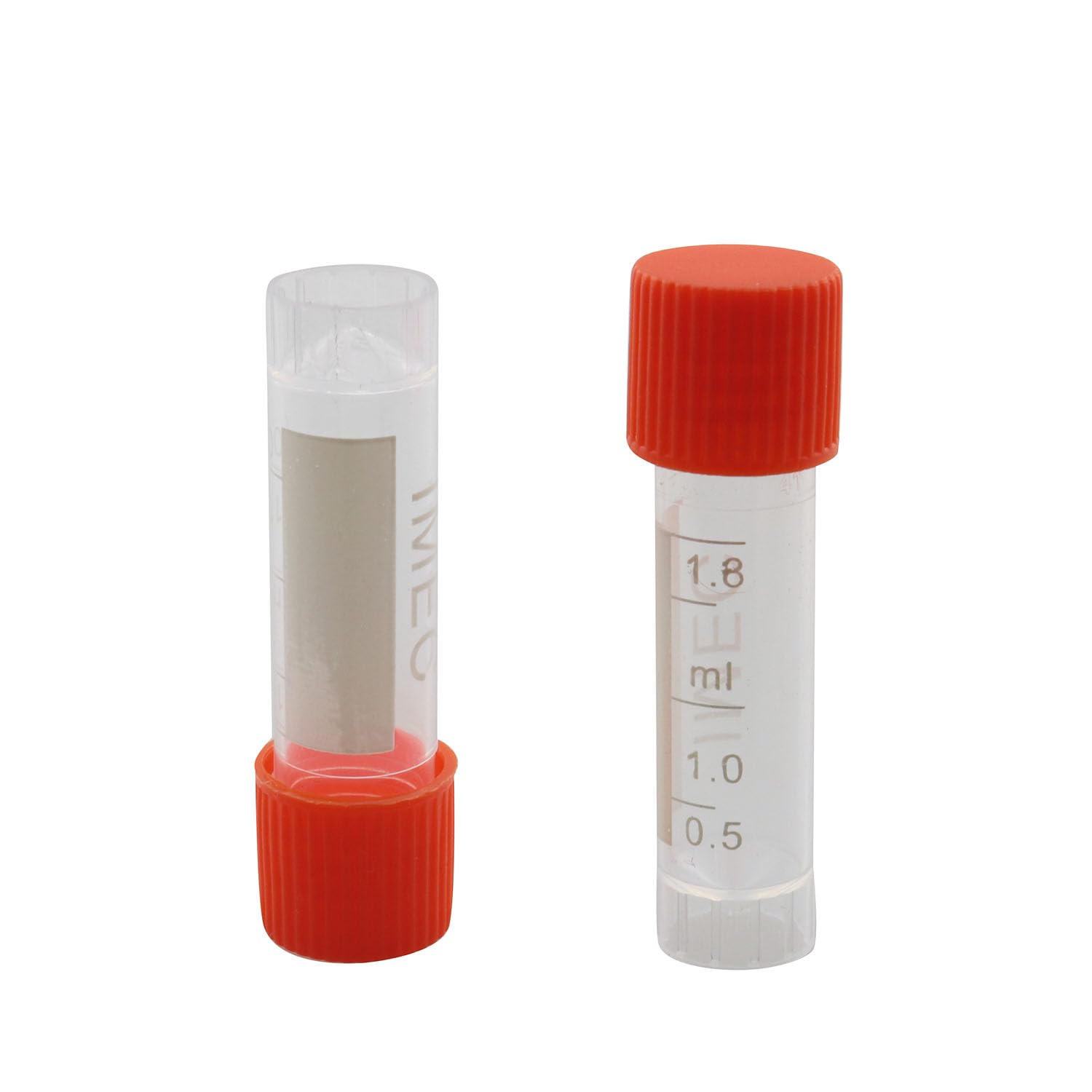 JCBIZ 40PCS 1.8ml Plastic Frozen Tube Cryopreservation Tube with Centrifuge Container Cap and Frosted Scale Cold Storage