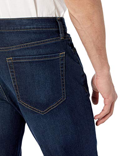 Amazon Essentials Men's Slim-Fit High Stretch Jean, Dark Wash, 33W x 28L
