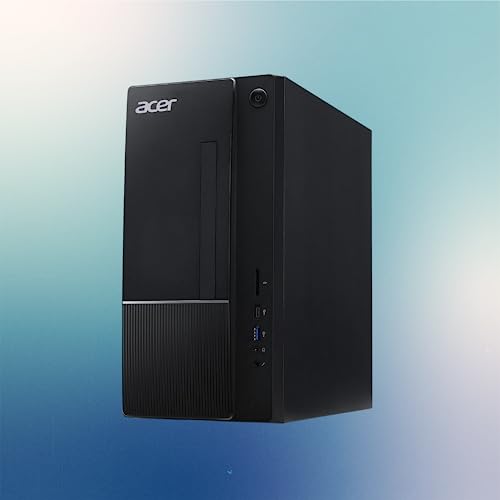 acer Aspire Newest 13th Generation i5 Business Tower Desktop Computer, 13th Gen Intel Core i5-13400, 32GB RAM, 2TB SSD, Wi-Fi 6, HDMI, Wired Keyboard and Mouse, Windows 11 Pro, Black