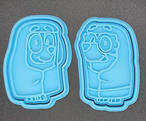 3D Printed Bluey & Bingo Cookie Cutters & Stamps