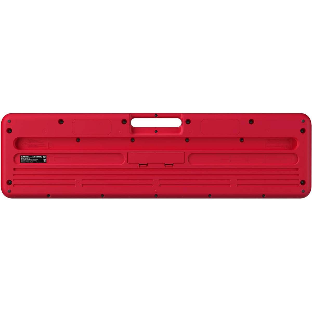 Casio CT-S200 61-Key Digital Piano Style Portable Keyboard with 400 Tones, Red Bundle with Stand, Studio Monitor Headphones, Sustain Pedal