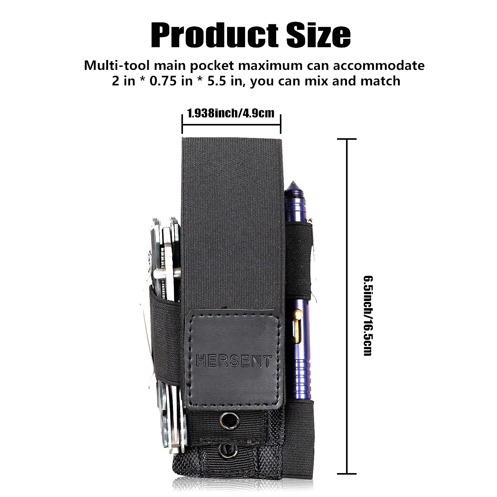 Multitool Sheath, Multitool Sheath for Belt, Folding Knife Sheath Pouch for Belt, Belt Pouches for Men,Multi-Purpose Tool Holder,Tactical Carrying Case Pouch Men’s Waist Pocket Rescue Essential