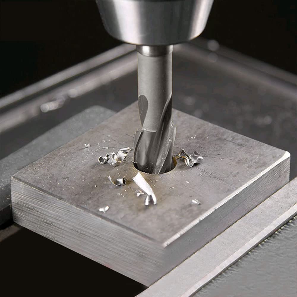 Utoolmart Counterbore End Mill, M5.2 High-Speed Steel 4 Flutes Straight Shank Counterbore End Mills, Cap Screws Expand Holes, for Copper Aluminum Cast Iron, 1 Pcs
