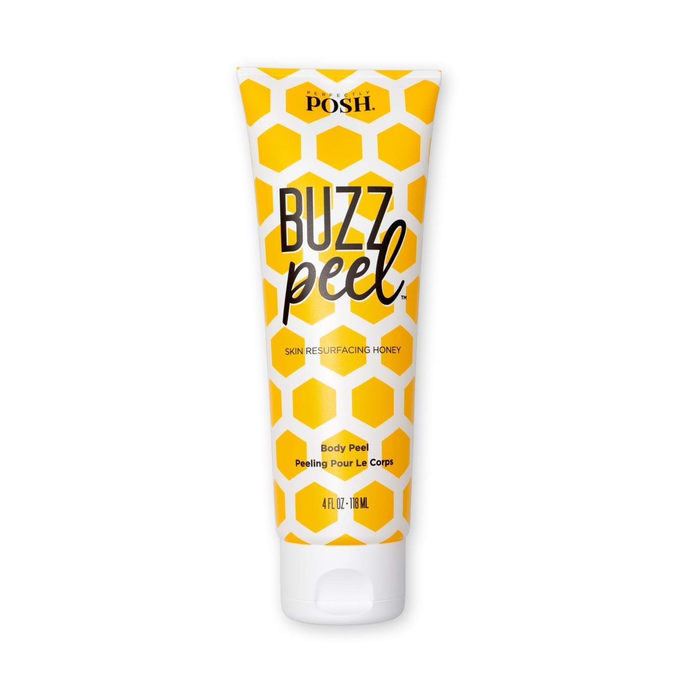 Perfectly Posh - Buzz Peel Skin Body - Exfoliating & Refreshing with Premium Ingredients - for Smooth, Soft Skin - Nourishing - 4fl oz