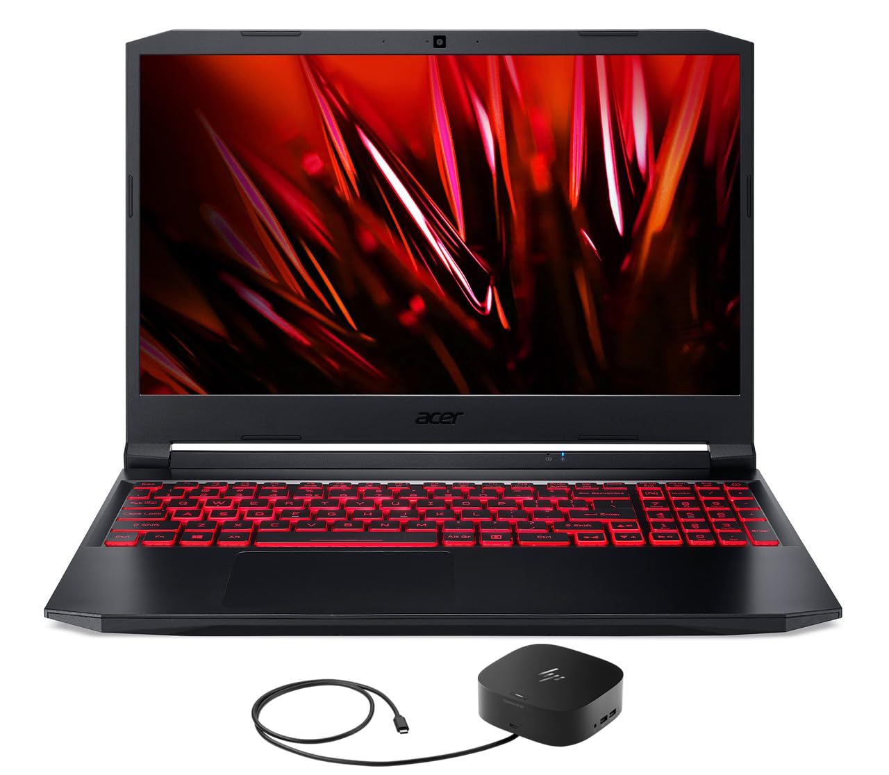 acer Nitro 5 AN515-57 Gaming & Business Laptop (Intel i7-11800H 8-Core, 64GB RAM, 256GB m.2 SATA SSD + 1TB HDD, GeForce RTX 3050 Ti, 15.6" 144Hz Win 11 Pro) with G2 Universal Dock