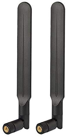 Bingfu 4G LTE 3dBi External SMA Male Antenna (2-Pack) Compatible with 4G LTE Wireless Router CPE Hotspot Industrial IoT Router Cellular Gateway Terminal Outdoor Cellular Security Camera